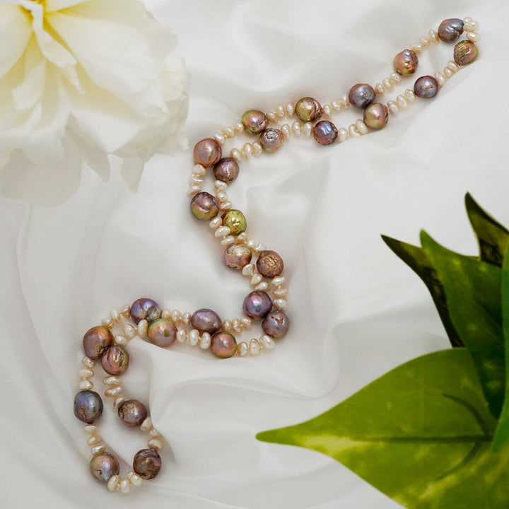 KP-39: Vintage Japan Biwa and 10-12 mm Japan Kasumi Pearl Endless Neck ...