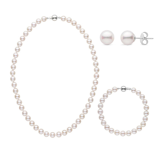 Akoya Pearl Sets | Necklace, Earrings & Bracelet | Pearl Paradise
